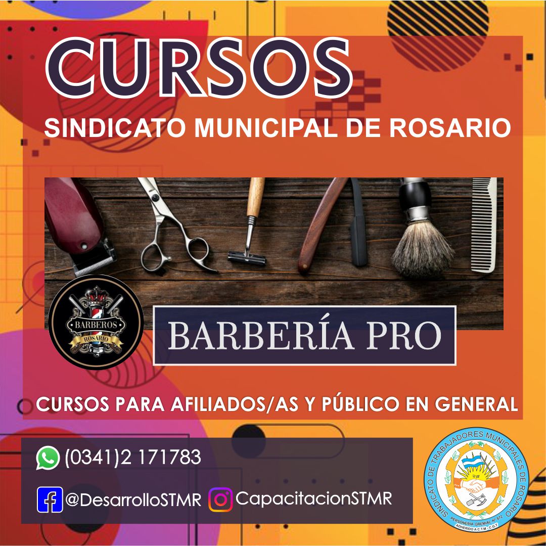 Curso de BARBERÍA PRO – Sindicato De Trabajadores Municipales De Rosario